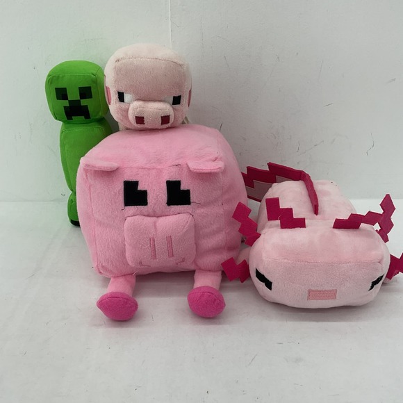 Minecraft | Toys | Minecraft Pink Green Pig Stuffed Animal Plush Toy ...